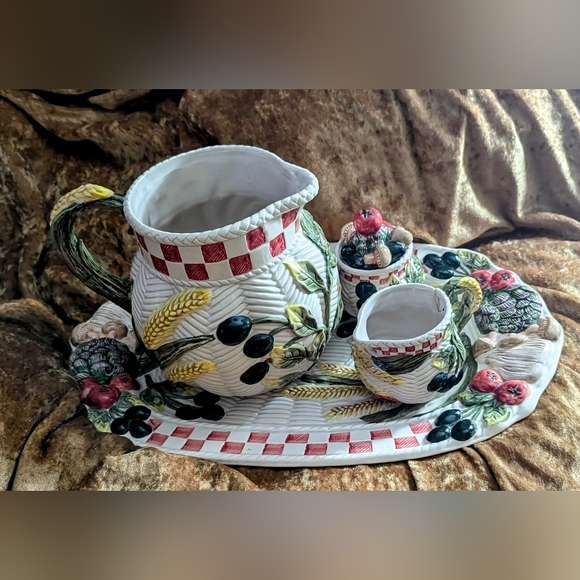 Fitz and Floyd | Kitchen | Omnibus 995 Fitz And Floyd Vtg Ceramic Hand ...